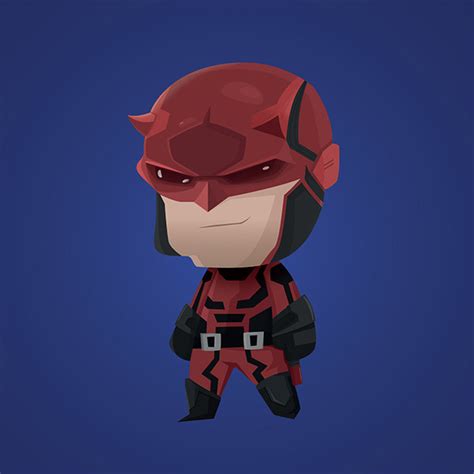 Daredevil Chibi Illustration On Behance