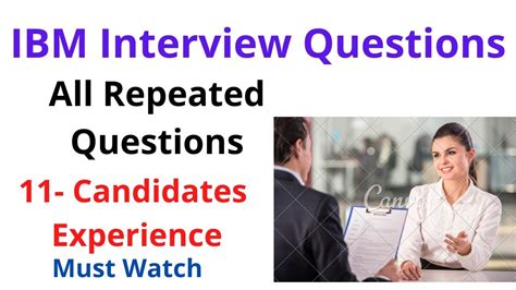 Ibm Interview Questions All Repeated Interview Questions Ibm Techlecture Youtube