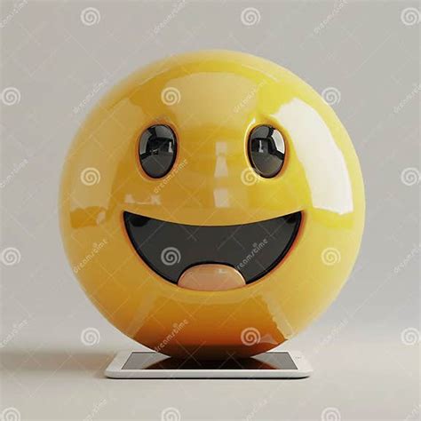 Smiley Face Using Tablet Browsing The Internet Stock Illustration