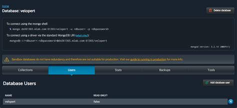 Mlab 에서 Mongodb 호스팅 받기 · Github