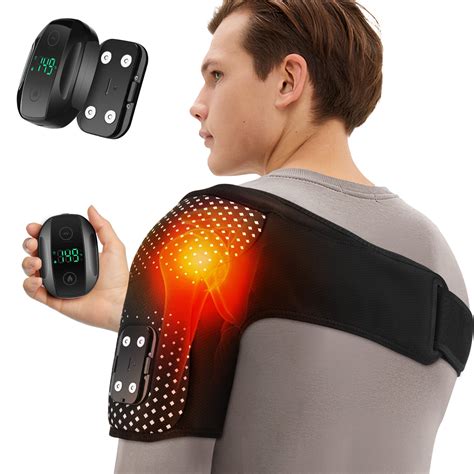Heated Shoulder Wrap Massager Cordless Shoulder Heating Pad For Neck