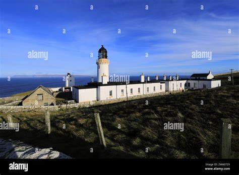 The Dunnet Head Lighthouse Dunnet Head Caithness Scotland UK Stock