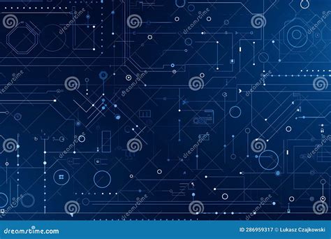 Blueprint Sketch Background Plans Generative A Stock Illustration