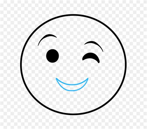 How To Draw A Wink Emoji Really Easy Drawing Tutorial Images