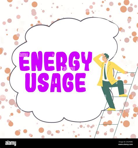 Conceptual Caption Energy Usage Concept Meaning Amount Of Energy Consumed Or Used In A Process