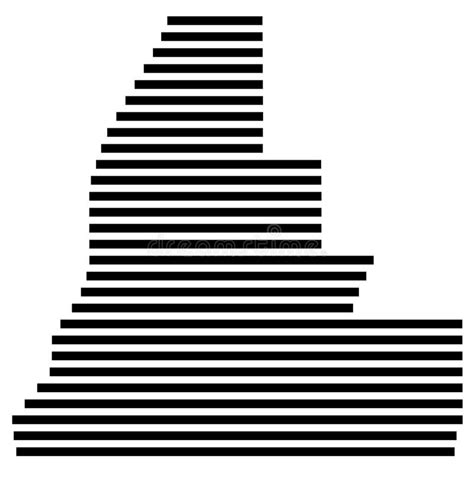 Map Of The County Walker Georgia United States Stock Illustration