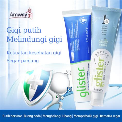 [100 Ori] New Glister Multi Action Fluoride Toothpaste 200gr Paste Cleaner Teeth Odol Clean