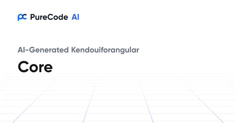 Build Great Kendouiforangular Core Components Faster Using Ai Tools