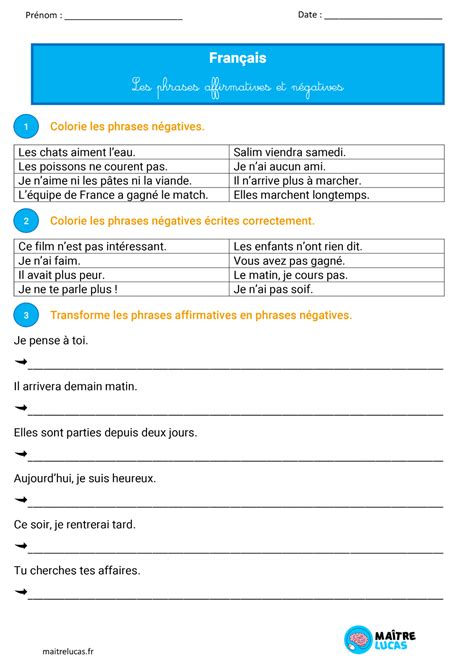 Exercices Les Types De Phrases Artofit