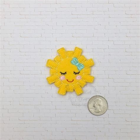 Sunshine Cutie Feltie 4 Sizes Products Swak Embroidery