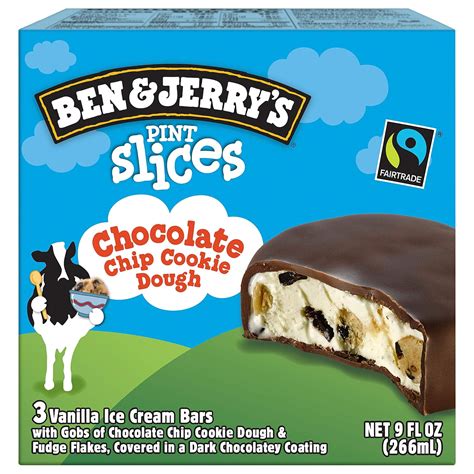 Ben And Jerrys Pint Slices Ice Cream Bars Chocolate Chip