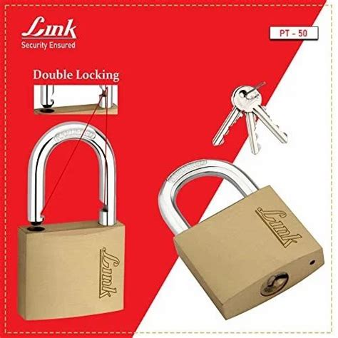 Square Link 50mm New Brass Lock Hardened Shackle 3 Brass Key At Rs 70700piece In Aligarh