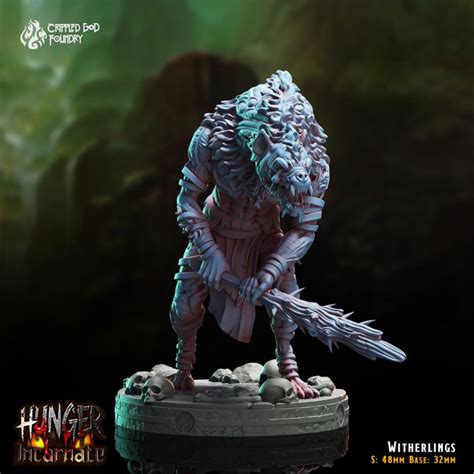 3d Printable Gnoll Witherlings By Crippled God Foundry
