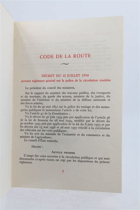 DUBOUT Code De La Route Texte Officiel Et Complet Suivi Des