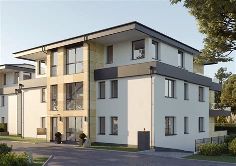 3D Visualisierung Neubau Mehrfamilienhaus Bei Bonn NRW