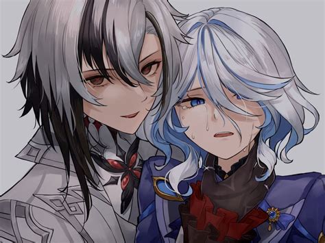 Furina And Arlecchino Genshin Impact Drawn By Yamabukiyamabuki