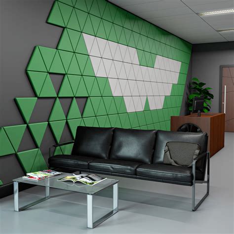 Acoustic Triangle Wall Panels Virage™ Acoustic Panelling For Offices