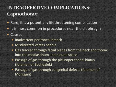 Anesthesia For Laparoscopic Surgery Pptx