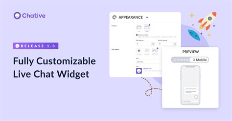 Release Customize Your Live Chat Widget Now Chative IO