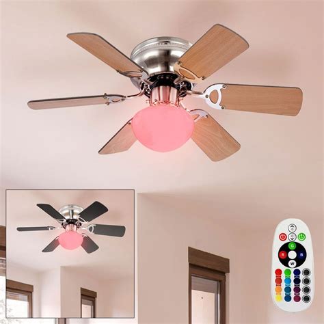 Etc Shop Deckenventilator Led Deckenventilator Mit Rgb Farbwechsler