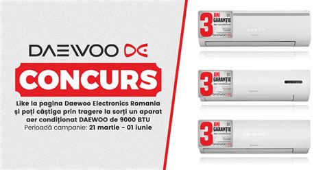 Câștigă un aer condiționat cu Daewoo – Blog Daewoo Electronics România