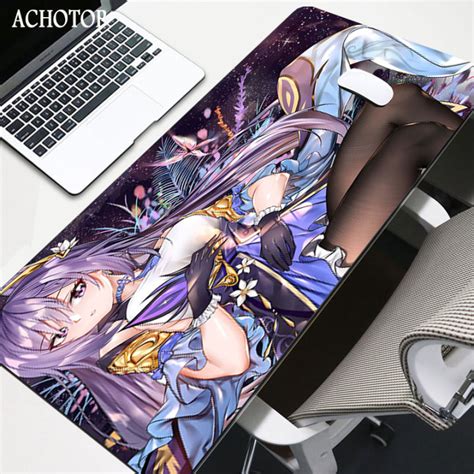 Genshin Impact Anime Computer Mouse Pad Gamer Mouse Pads Large Gaming