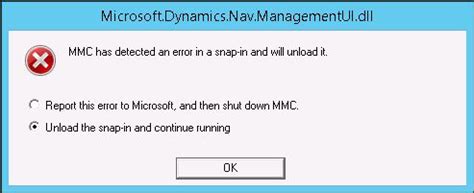 Error While Opening Dynamics NAV 2016 Administration Console Mibuso