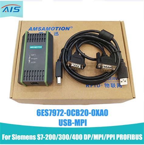 Usb Mpi สายลงโปรแกรม6es7972 0Cb20 0Xa0สำหรบ Siemens S7 200 300 400 DP