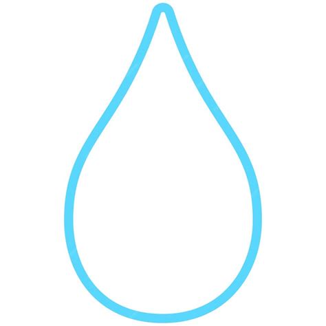 Premium Vector Outline Water Drop Vector Icon Isolated On A White Background