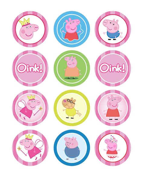 10 Best Peppa Pig Cupcake Toppers Free Printable Pdf