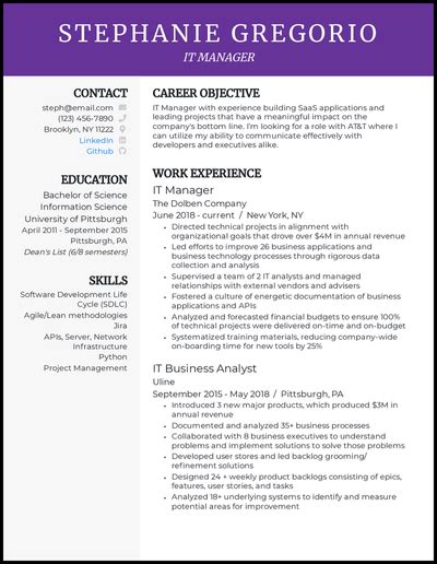 9 It Manager Resume Examples That Work In 2022