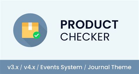 Opencart Product Checker
