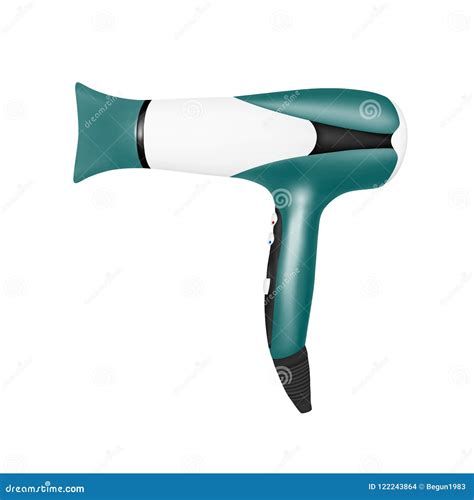 Hair Dryer Isolated On White Background Hair Dryer In The Vector Stock