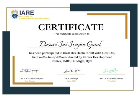 Dasari Sai Srujan Goud On Linkedin Iare Hackathon Webdevelopment