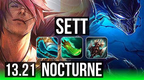 SETT Vs NOCTURNE JNG 17 3 11 300 Games Dominating EUW Master
