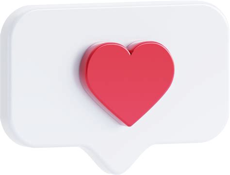 heart like icon love post social media notifications isolated