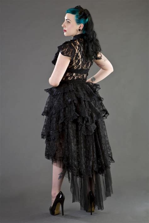 Layered Ruffled Skirt 8123 Black Nightshade Corsets