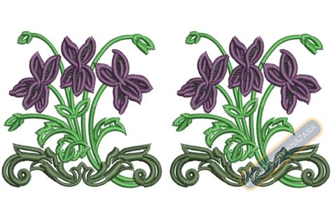 Embroidery Design Floral Machine Instant Download