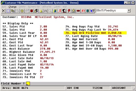 opn ord pick inv amt calculation issue elliott support center user