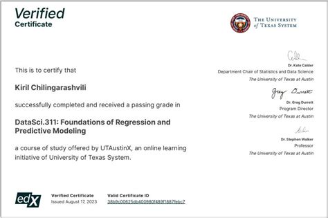 Utaustin Masters Msds Regression Bayesian Statistics Inference Modeling Kiril