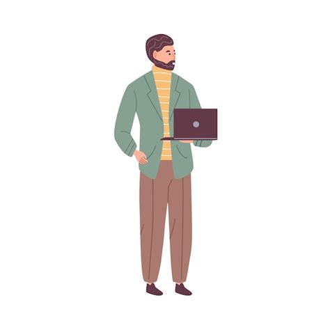 Profesor Profesor Hombre Vector Premium