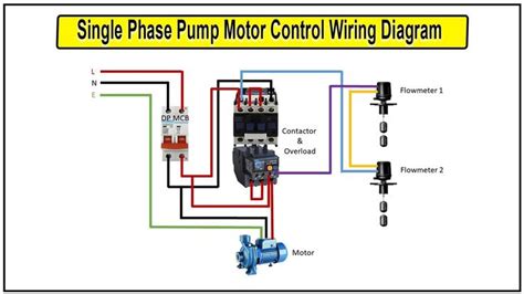 How To Make Single Phase Pump Motor Control Wiring Diagram Single