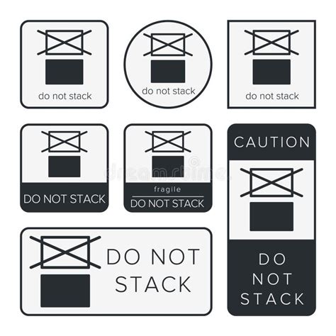Do Not Stack Packaging Symbol Sign And Label Indicating That Items