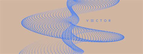 Sound Waves Big Data Visualization Array With Dynamic Particles Abstract Grid Design Stock