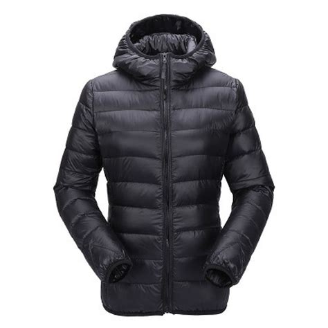 Women Ultra Light Down Jacket Hooded Winter Duck Down Jackets Women