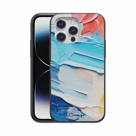 폰뿌 [fix] 디자인 마그네틱 도어 범퍼 케이스[유화 아트 페인트]