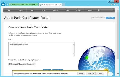 Where Is My Apple Push Certificate Ask Garth