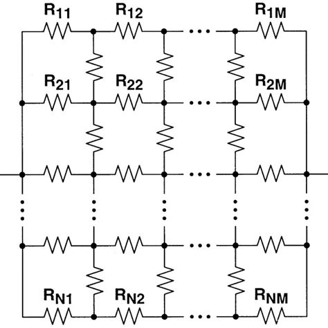 A Simple Rectangular Lattice Of Resistors For Uniformly Distributed