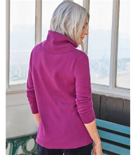 Velvet Cashmere And Merino Long Sleeve Cowl Neck Jumper Woolovers Au