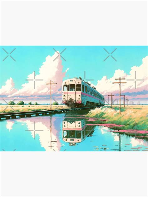 Retro Anime Style Old Japanese Train Sticker For Sale By Kaprints